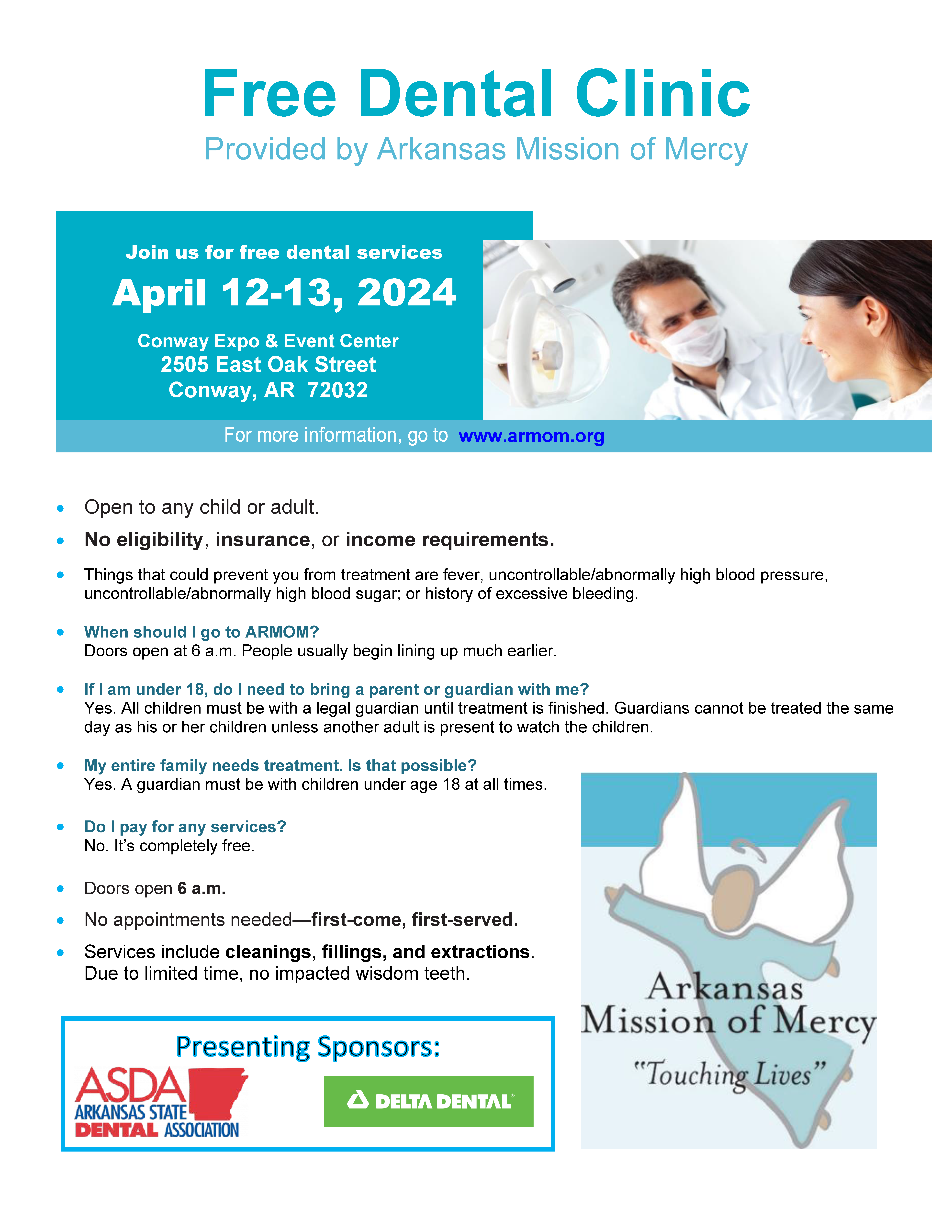 Arkansas Mission of Mercy | ArMOM Provides Free Dental Care During 2 ...